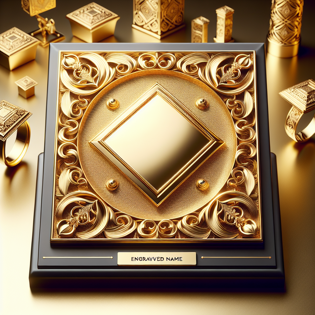 Placas de Oro con Nombres: Elegancia y Personalización – GOLD SHIELD